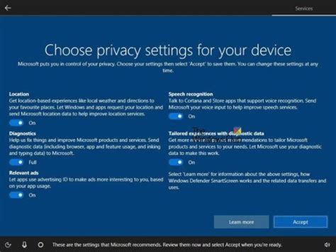 Disable Privacy Settings Experience At Sign In In Windows 11