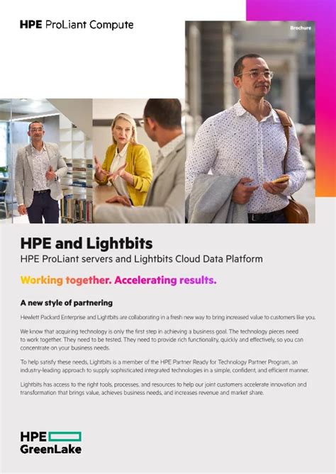 Hpe And Lightbits Hpe Proliant Servers And Lightbits Cloud Data Platform