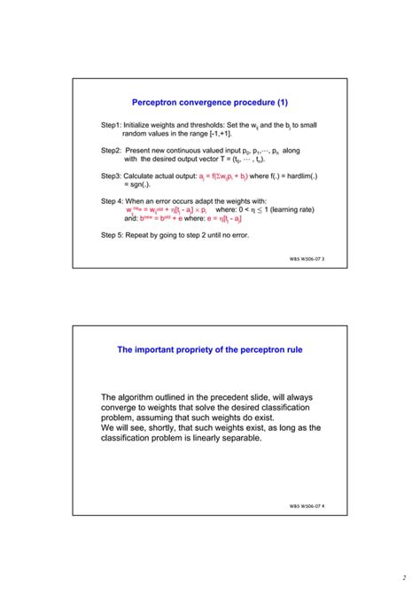 The Perceptron And Its Learning Rule Pdf