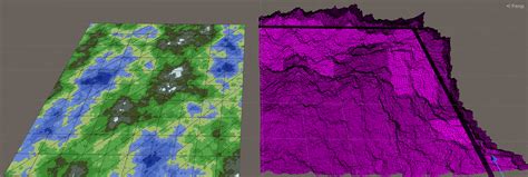 trying to convert my custom code created height map into unity s terrain object and