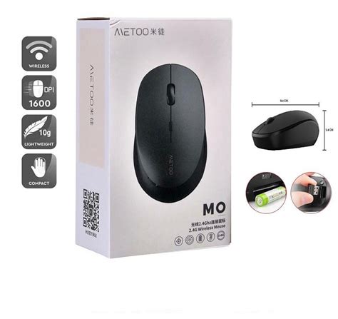 Wireless Mouse Metoo Mo 2 4ghz Silent Click Wireless Mouse 1600 Dpi Switch Np