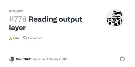 reading output layer · ultralytics · discussion 778 · github