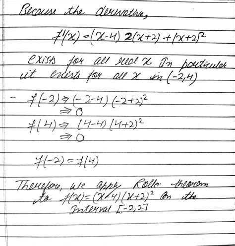 Solved Determine Whether Rolles Theorem Applies On The Closed