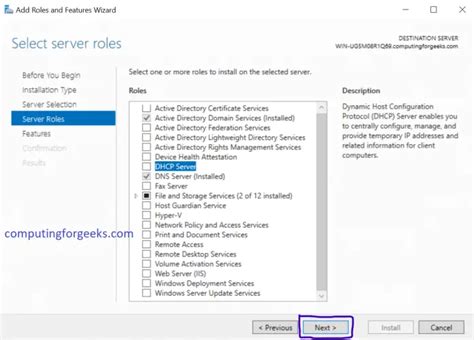 Install And Configure Dhcp Server On Windows Server 2019