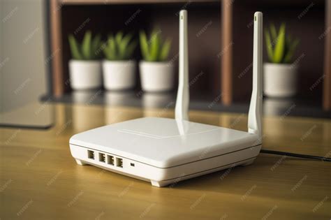 Premium Photo Router On The Table Router Is A Device That Forwards