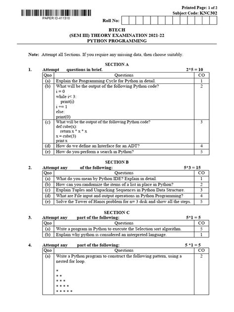 Python Programming Knc 302 2 Pdf