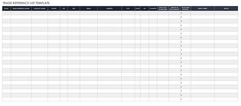 Cheat Sheet Template Excel