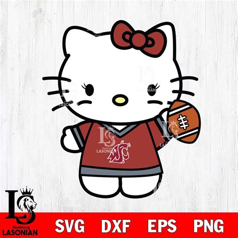 Washington State Cougars Hello Kitty Sport 7 Lasoniansvg