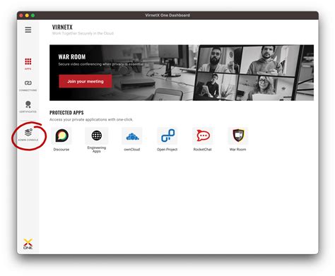 Admin Console Overview Virnetx
