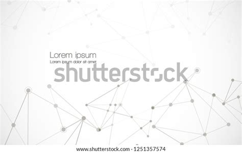Vector Connect Lines Dots Network Nodes Stock Vector Royalty Free