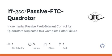 Github Iff Gscpassive Ftc Quadrotor Incremental Passive Fault