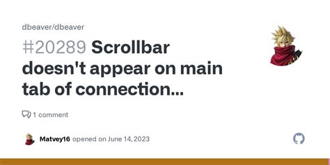 scrollbar doesn t appear on main tab of connection settings · issue