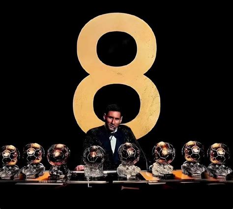 عکس مسی با ۸ توپ طلا برای پروف طرفداری