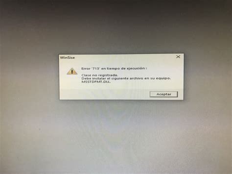 solucionar error 713 clase no registrada msstdfmt dll en windows 10