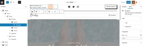 How To Create A Header In A Block WordPress Theme FSE