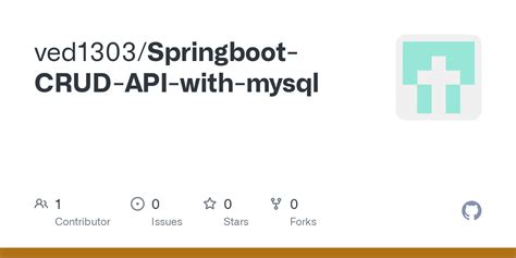 GitHub Ved Springboot CRUD API With Mysql