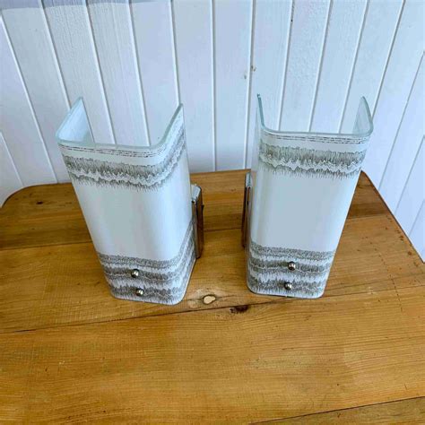 Pair Of Rectangular Retro Sconces Historic House Salvage