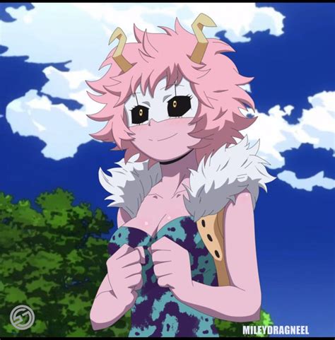 My Hero Academia Bnha Mina Ashido Pinky Quirk Acid Anime Manga Alien Queen