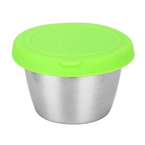 70ml Condiment Container Salad Box Sauce Cup Stainless Steel Leak Proof 70ml Condiment Container Salad Box Sauce Cup Stainless Steel Leak Proof