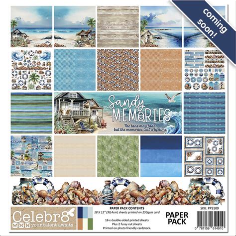 Sandy Memories Paper Packthinking Of You Fis Scrapbooking