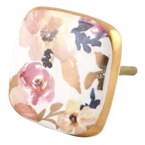Multicolor Ceramic Drawer Floral Knobs At Rs 45piece In New Delhi Id