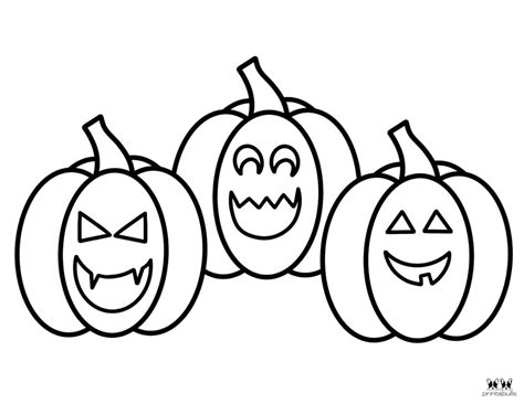 Halloween Pumpkins Coloring Pages