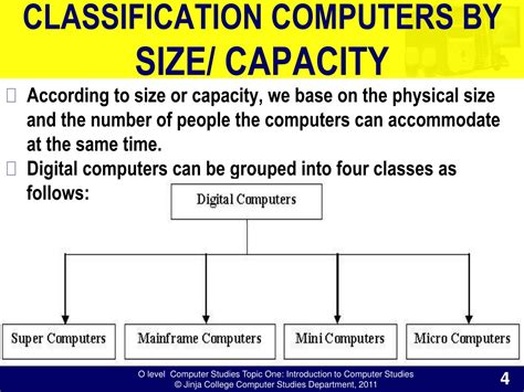 PPT - INTRODUCTION TO COMPUTER STUDIES Unit Six: Classification of Computers PowerPoint ...