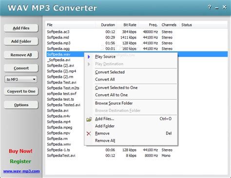 WAV MP3 Converter Download - Softpedia