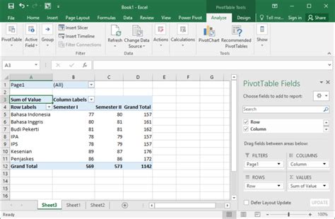 Cara Membuat Pivot Table Dari Beberapa Sheet Di Excel Advernesia
