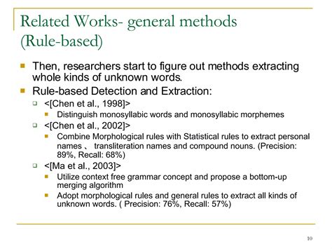 Pattern Mining To Unknown Word Extraction 10 Ppt