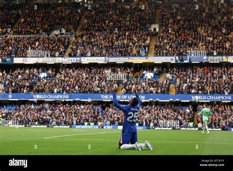 Chelseas Moises Caicedo Celebrates Scoring The Opening Goal During The