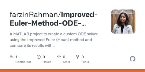 Github Farzinrahmanimproved Euler Method Ode Solver A Matlab