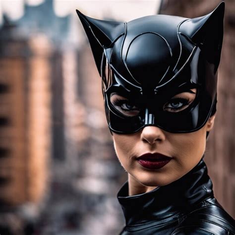 Premium Photo Seductive Shadow Selina Kyle Dc Stealthy Gotham Feline