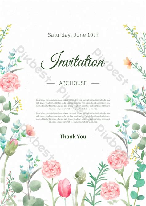 Downloadable Wedding Invitation Borders
