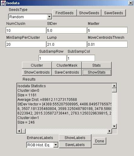 Class Isodata Class Isodata