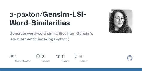 Github A Paxtongensim Lsi Word Similarities Generate Word Word