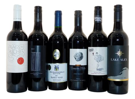 Pack Of Assorted Merlot 6x 750ml Multi Region Auction 0049 10727845