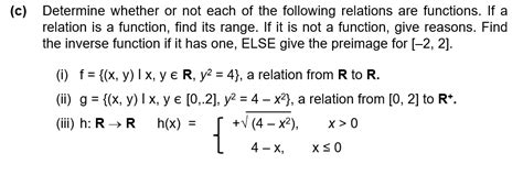 Solved C Determine Whether Or Not Each Of The Following