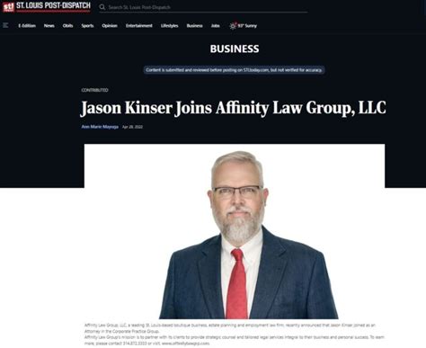 Affinity Welcomes Jason Kinser Affinity Law Group