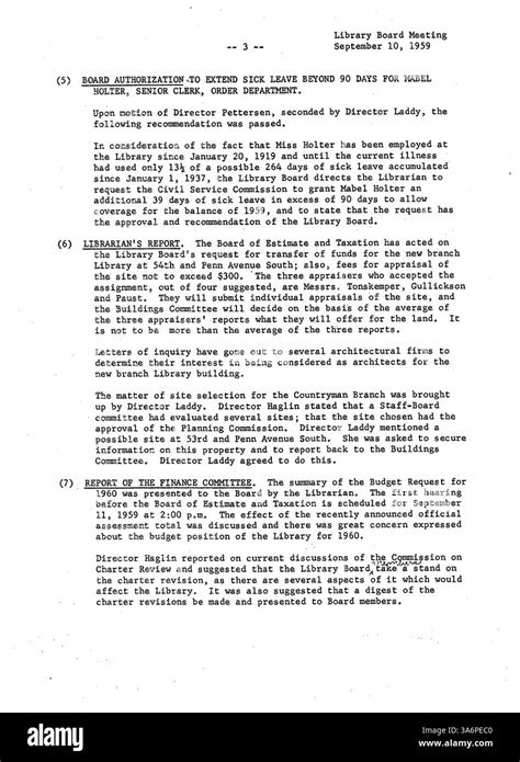 These Minutes Record The 1959 Decisions Made By The Minneapolis Public Library Board Of