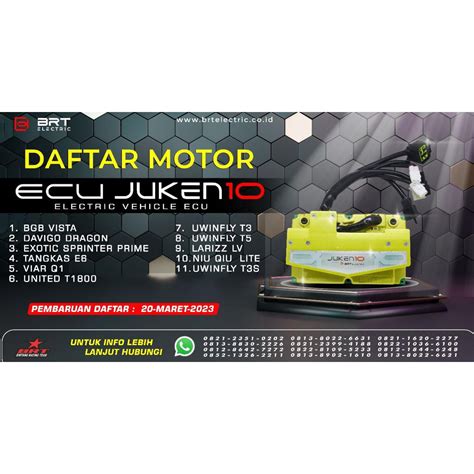 Jual Juken 10 Electric Vehicle Ecu Controller Motor Listrik Brt Electric Shopee Indonesia