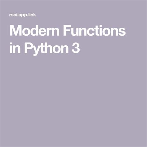 The Text Modern Functions In Python 3