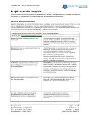 Project Portfolio 3 Docx SITXMGT002 Project Portfolio Template Project Portfolio Template