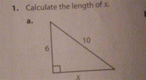 1 Calculate The Length Of X A StudyX