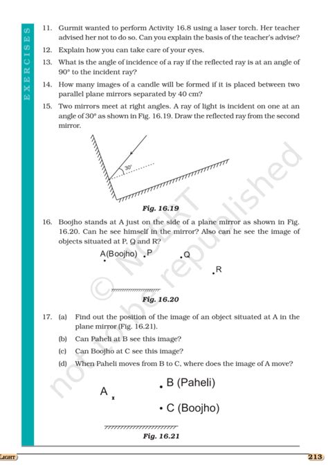 NCERT Book Class Science Chapter Light