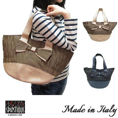 【最終処分】sphytious スフィシャス イタリア製 リボン かごバック バッグ レディース 夏 かご カゴバッグ ラメ トート