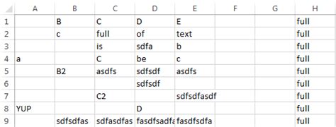 Excel Grab First Cell Of Data In Row By Column Stack Overflow