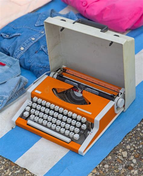 Open Typewriter Machine Stock Image Image Of Autumn 261280949