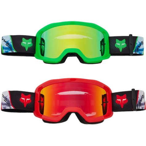 Fox Racing Main Atlas Mirrored Lens Goggles Grip And Pedal