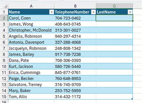 Extract Text With AI In Excel With FlashFill